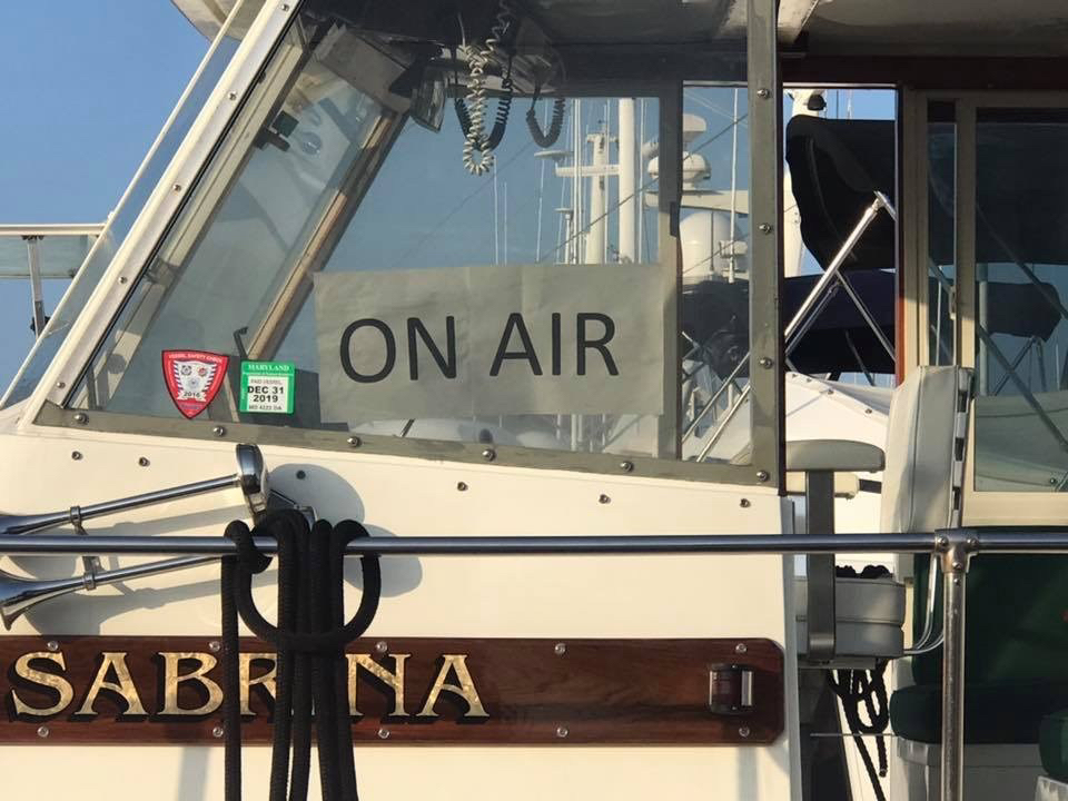 …on the air. – MV Sabrina goes